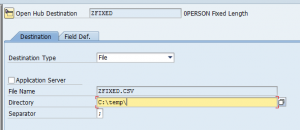 HackingSAP.com » SAP BW: Create a fixed length file with Open Hub Destination
